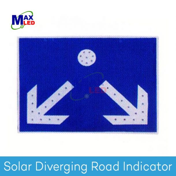 Solar Road Safety Traffic Signs Malaysia - Diverging Road Indicator